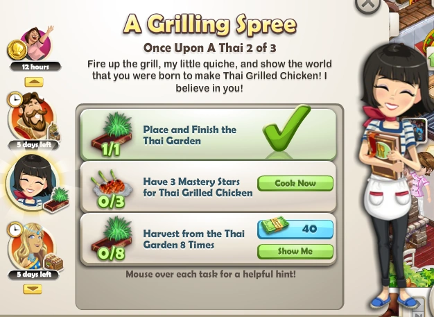 A Grilling Spree | ChefVille Wiki | Fandom