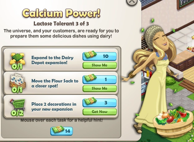 Calcium Power! | ChefVille Wiki | Fandom