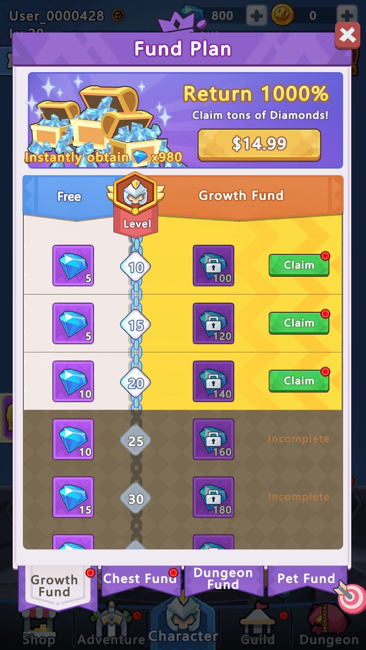 Fund Plan | Chest Master Wiki | Fandom