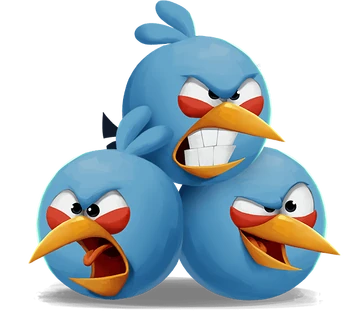 angry birds how to draw the blues