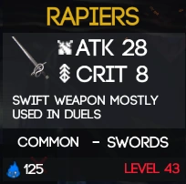 Rapiers | Chicken Assassin Wikia | Fandom