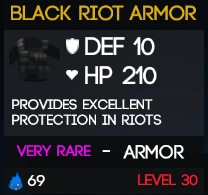Black Riot Armor | Chicken Assassin Wikia | Fandom