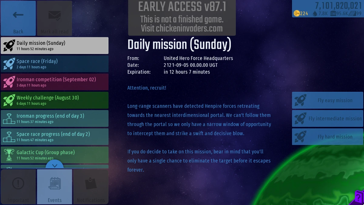 Daily Mission | Chicken Invaders Wiki | Fandom