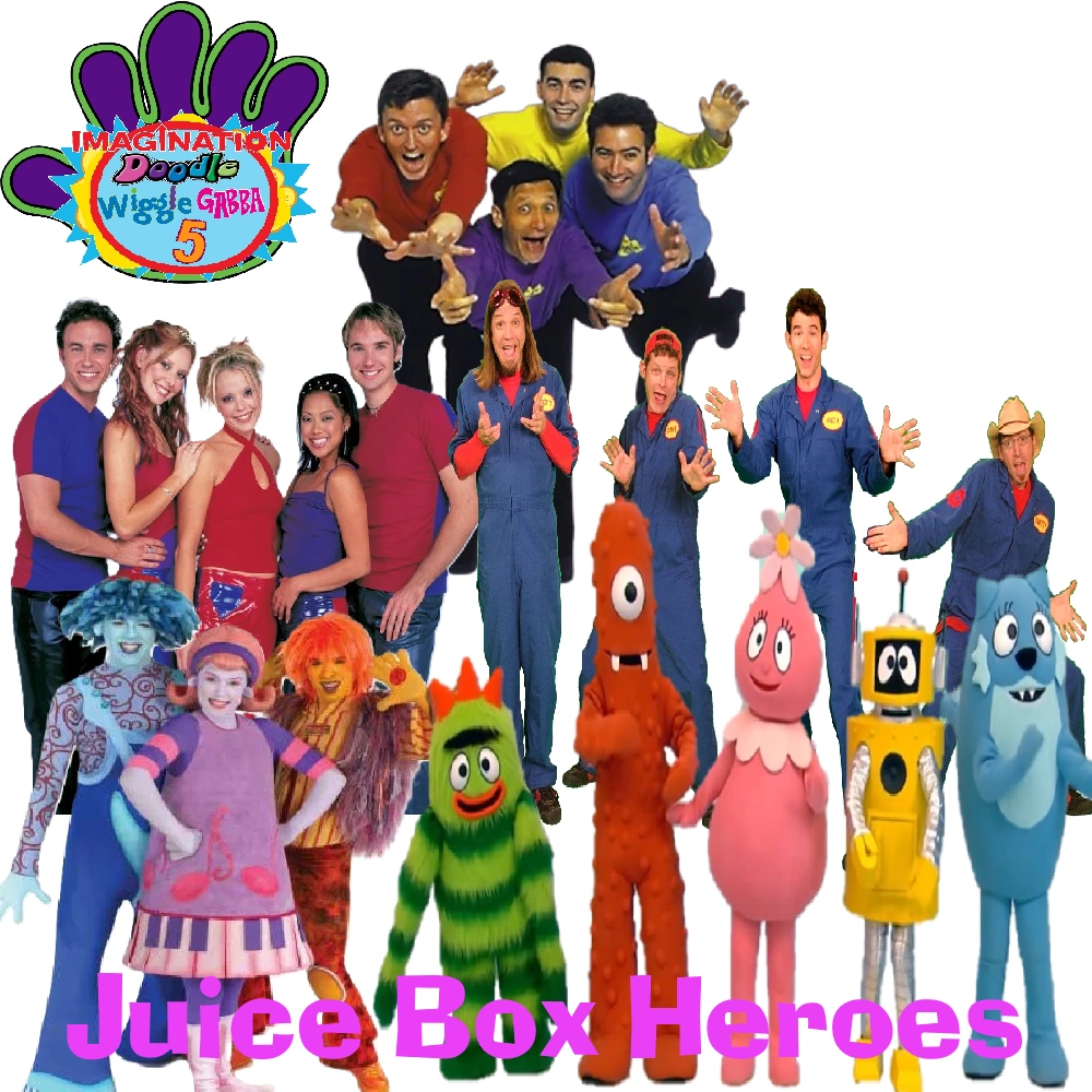 Imagination Doodle Wiggle Gabba 5 Juice Box Heroes | Children's Music ...