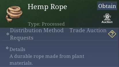 Hemp Rope | Chimeraland Wiki | Fandom
