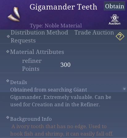 Gigamander Teeth | Chimeraland Wiki | Fandom