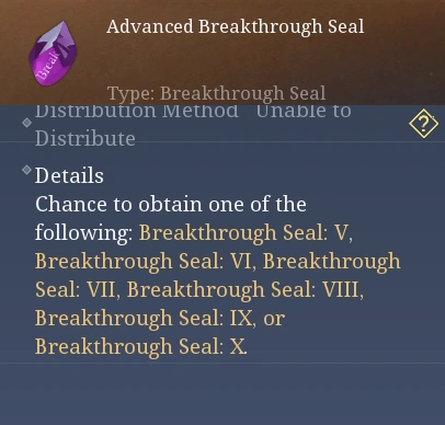 Advanced Breakthrough Seal | Chimeraland Wiki | Fandom