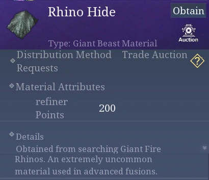 Rhino Hide | Chimeraland Wiki | Fandom