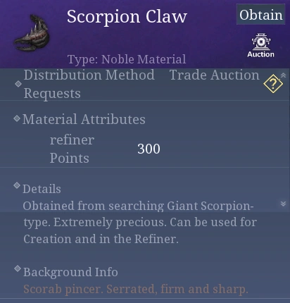 Scorpion Claw | Chimeraland Wiki | Fandom