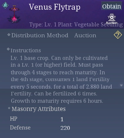 Venus Flytap | Chimeraland Wiki | Fandom