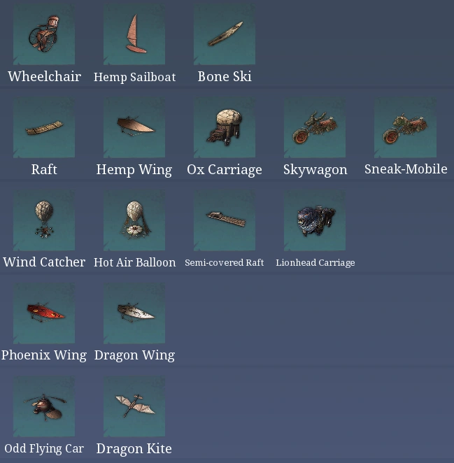 Vehicle | Chimeraland Wiki | Fandom