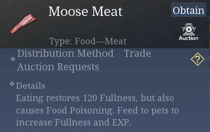 Moose Meat | Chimeraland Wiki | Fandom