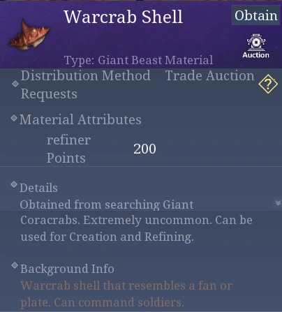 Warcrab Shell | Chimeraland Wiki | Fandom