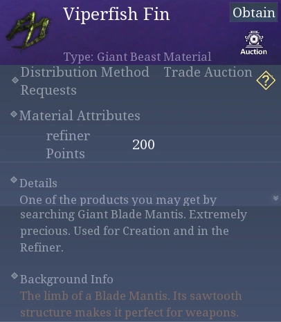 Viperfish Fin | Chimeraland Wiki | Fandom