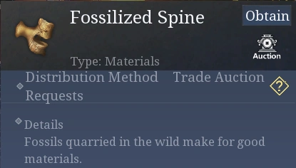 Fossilized Spine | Chimeraland Wiki | Fandom