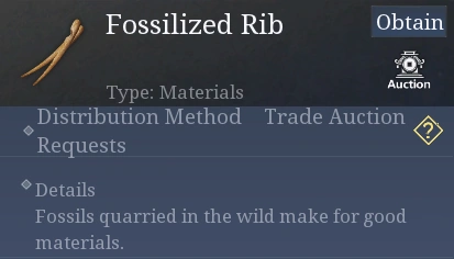 Fossilized Rib | Chimeraland Wiki | Fandom