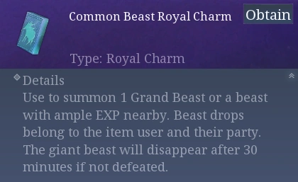 Common Beast Royal Charm | Chimeraland Wiki | Fandom