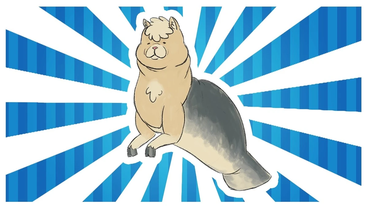 Two Animals Combined Drawing