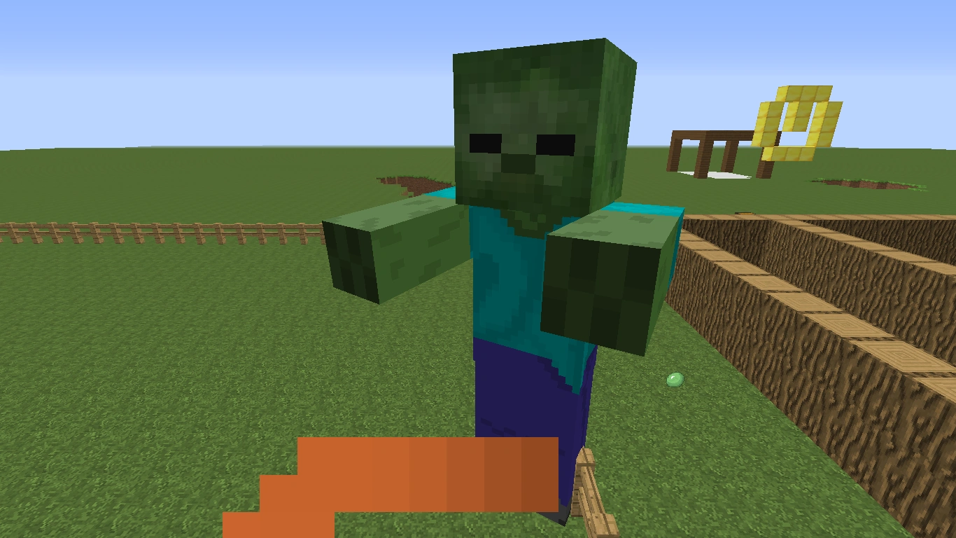 Minecraft Zombie Statue