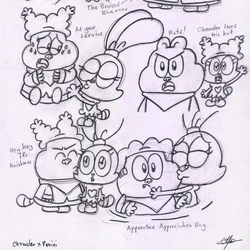 chowder characters coloring pages