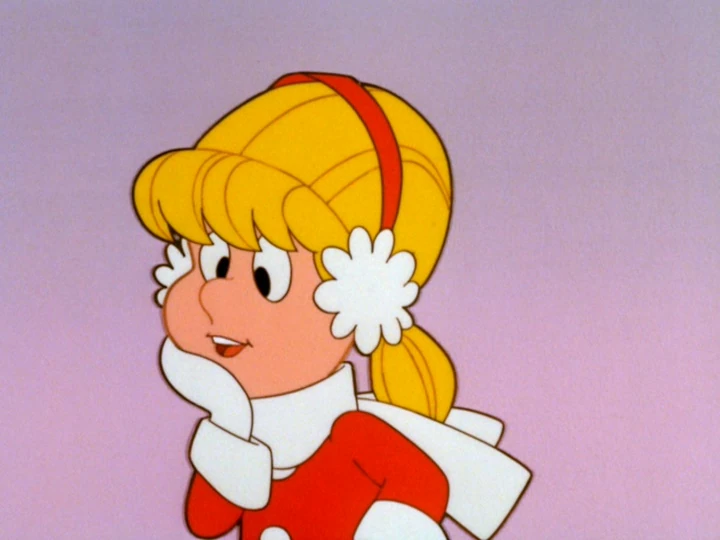 Cartoon Female Snowman Frosty