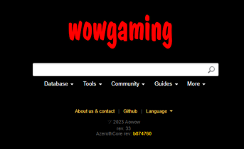 ChromieCraft WoWHead (AoWoW) | ChromieCraft Wiki | Fandom