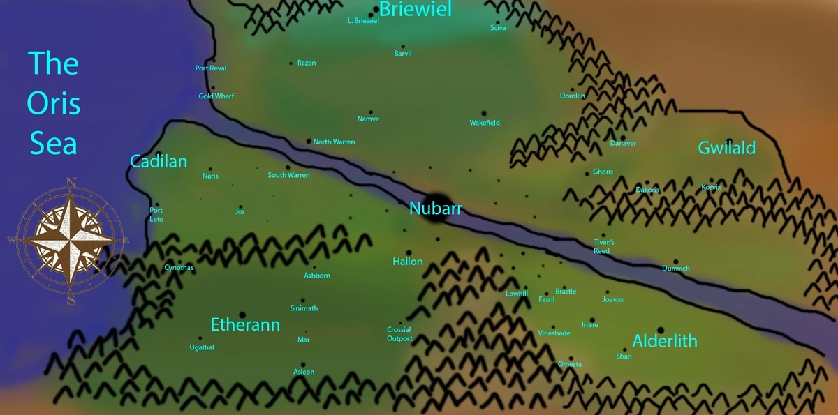Map of Nethier | Chronicles of Nethier Wiki | Fandom