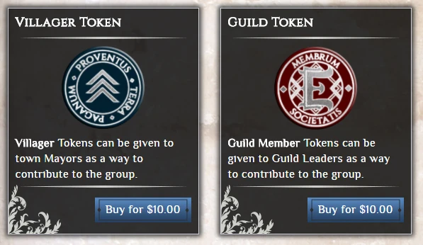 Villager Token - Official Chronicles of Elyria Wiki