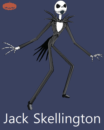 how to draw jack skellington full body