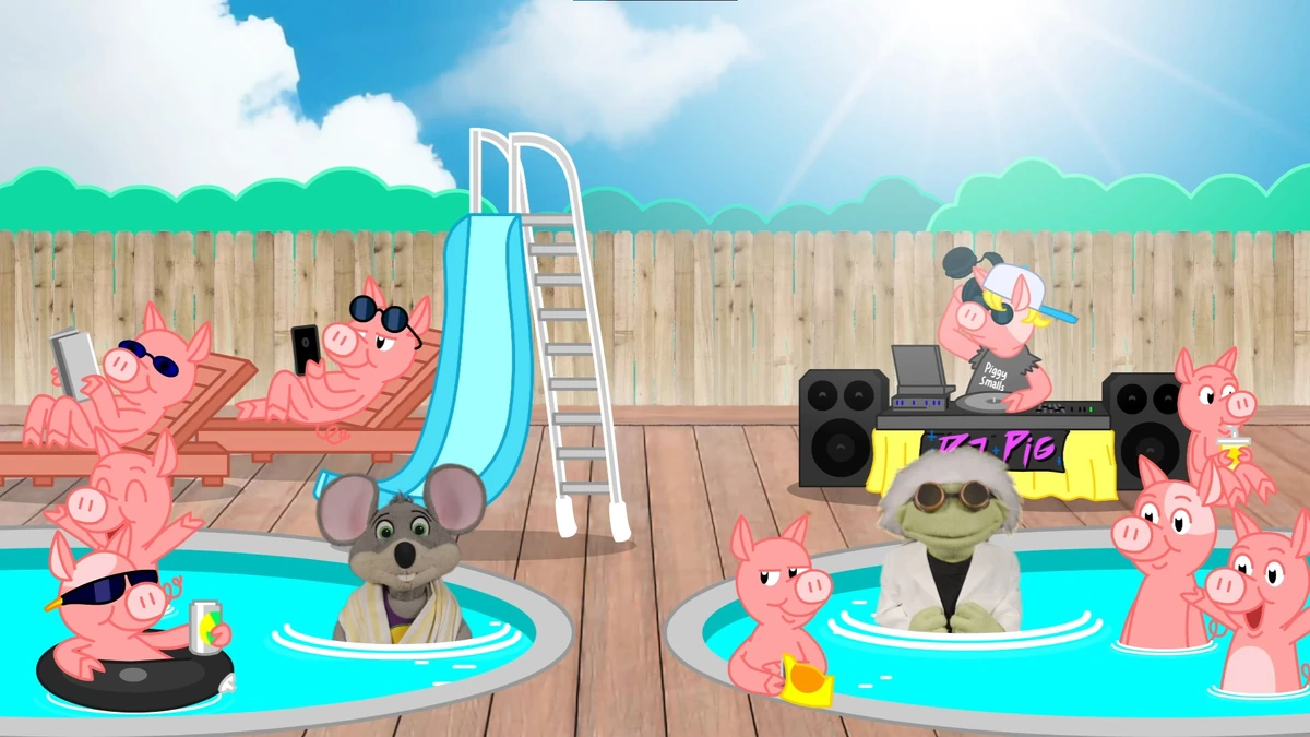 Too Many Pigs in the Pool | Chuck E. Cheese Wiki | Fandom