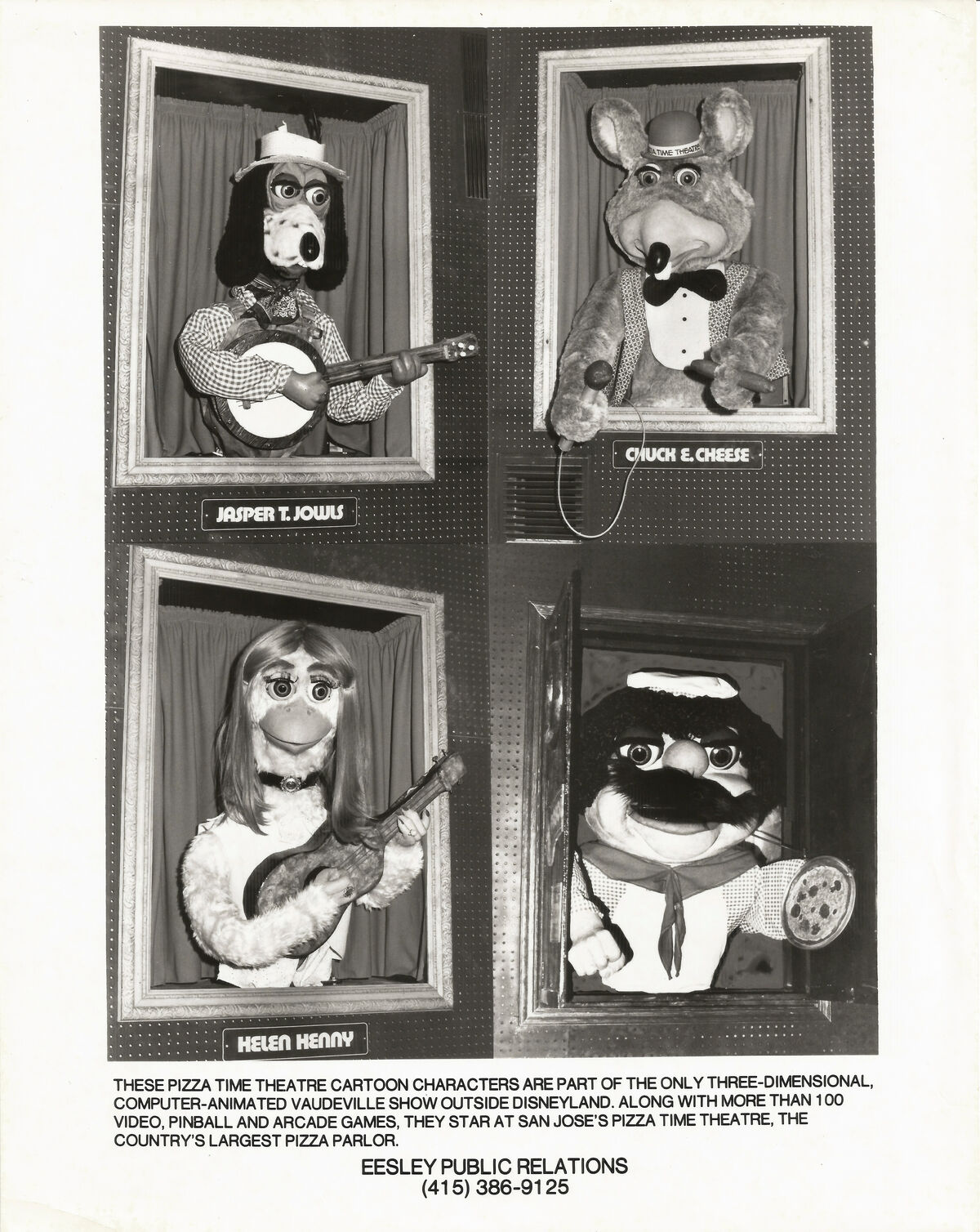 Chuck E Cheese Animatronic 1977