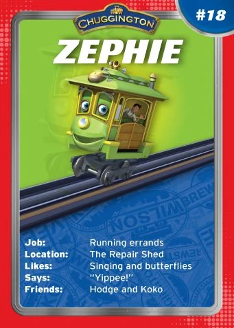Zephie | Chuggington Toy and Party Wiki | Fandom