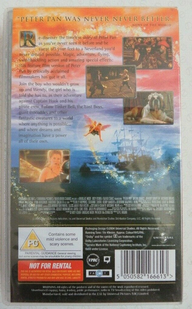 Peter Pan | CIC Video with Universal and Paramount (UK) Wiki | Fandom
