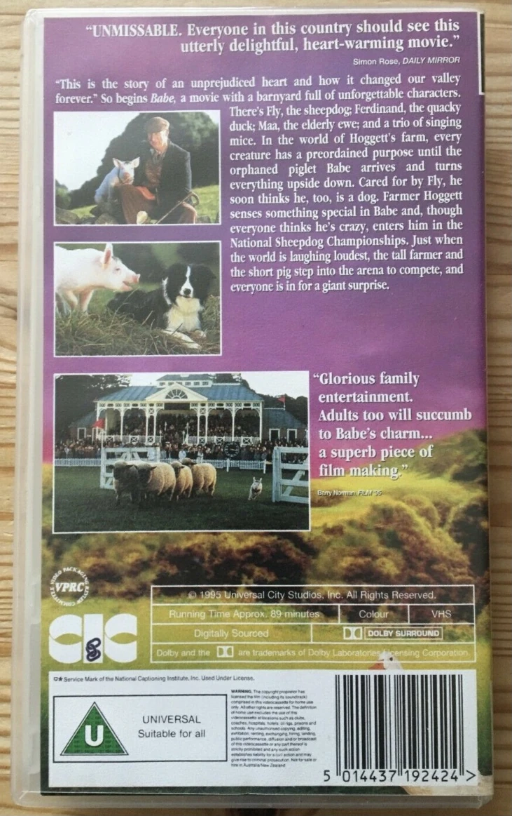 Babe | CIC Video with Universal and Paramount (UK) Wiki | Fandom