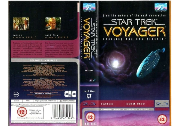 Star Trek Voyager - 2.3. - Tattoo/Cold Fire | CIC Video with Universal ...