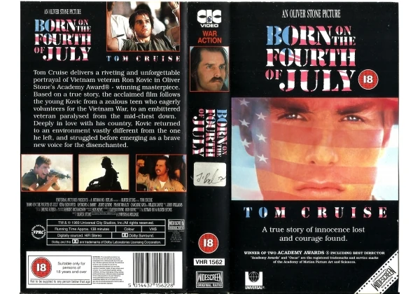 Born on the Fourth of July | CIC Video with Universal and Paramount (UK ...