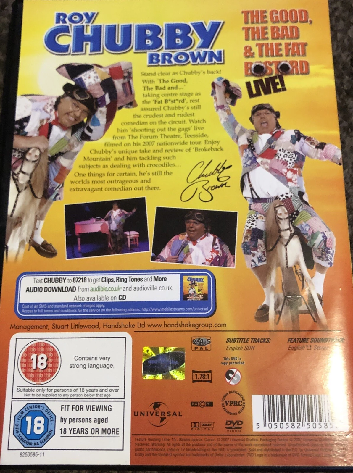 Roy Chubby Brown - The Good, The Bad And The Fat Bastard | CIC Video ...