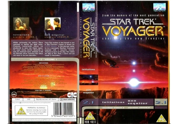 Star Trek Voyager - 2.1. - Initiations/Non Sequitur | CIC Video with ...