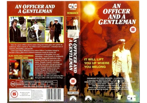 An Officer and a Gentleman | CIC Video with Universal and Paramount (UK ...