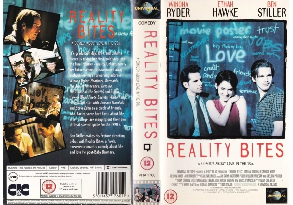 Reality Bites | CIC Video with Universal and Paramount (UK) Wiki | Fandom