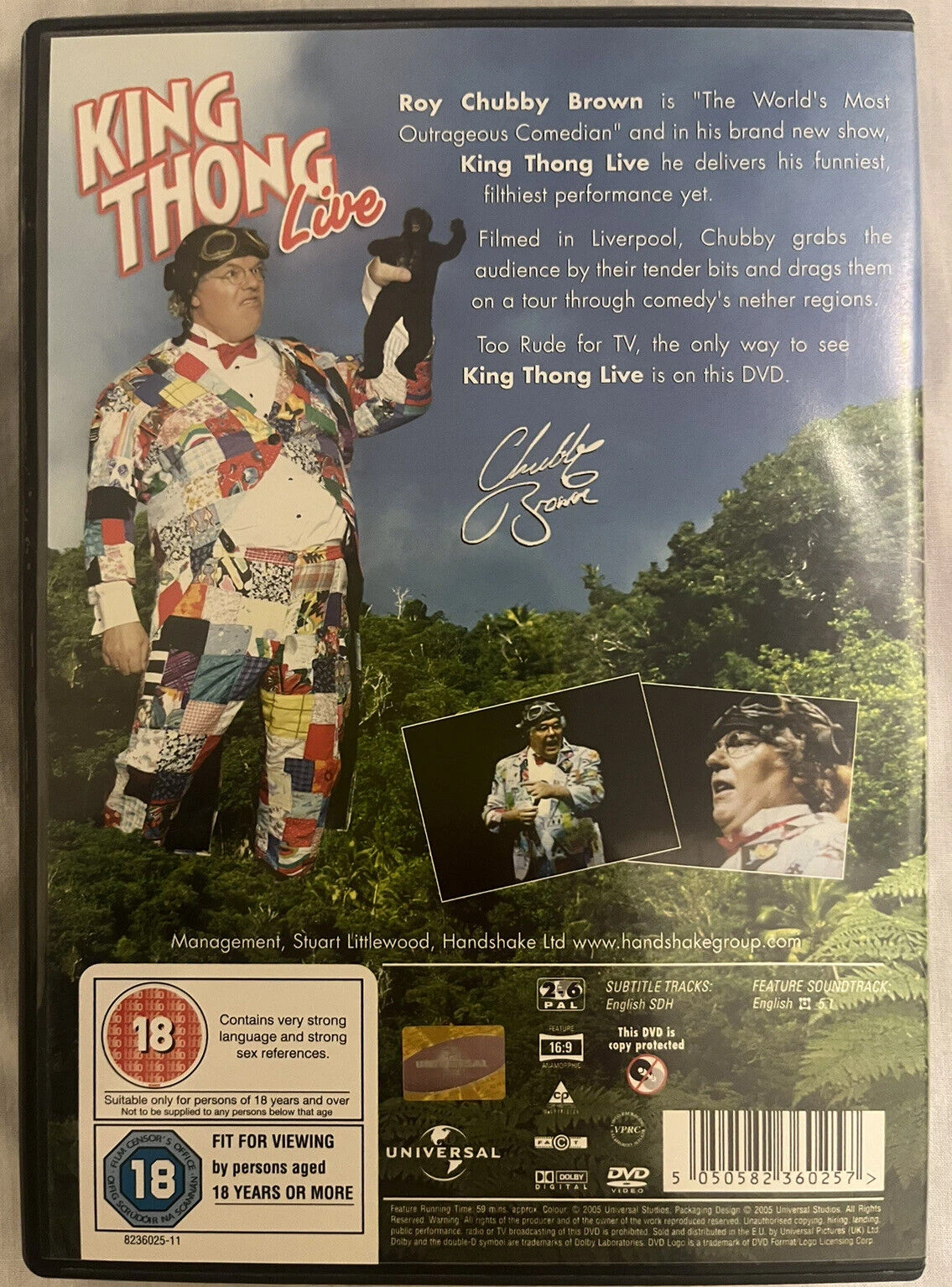 Roy Chubby Brown - King Thong | CIC Video with Universal and Paramount (UK) Wiki | Fandom