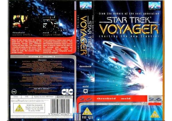 Star Trek Voyager - 2.6. - Threshold/Meld | CIC Video with Universal ...