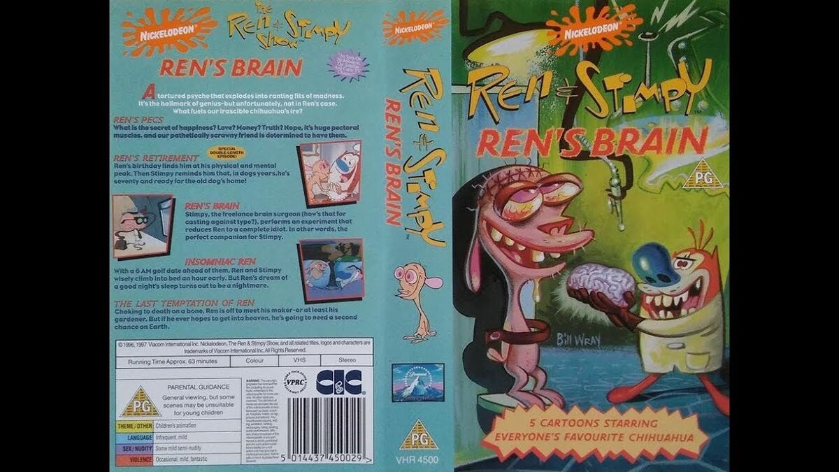 Ren And Stimpy Rens Brain Cic Video With Universal And Paramount Uk Wiki Fandom