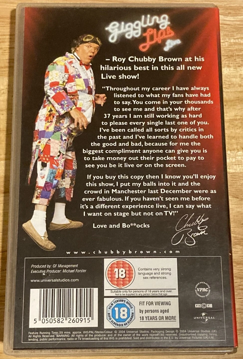 Roy Chubby Brown - Giggling Lips | CIC Video with Universal and ...