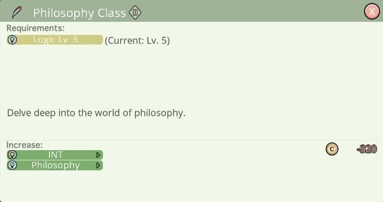 Philosophy Class | Ciel Fledge: A Daughter Raising Sim Game Wiki | Fandom