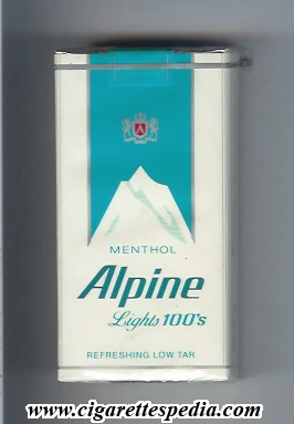Alpine Lights (American version) L-20-S - USA | Cigarettehistory Wikia ...