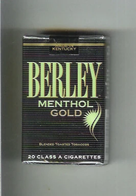 Berley Menthol Gold (Menthol Lights) (version 2) KS-20-S - USA ...