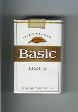 Basic Lights (version 6a) KS-20-S - USA | Cigarettehistory Wikia | Fandom