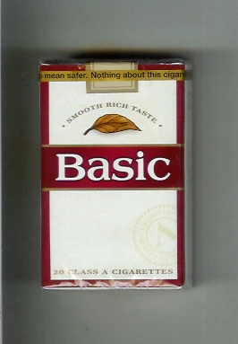 Basic Red (Full Flavor) (version 6c) KS-20-S - USA | Cigarettehistory ...