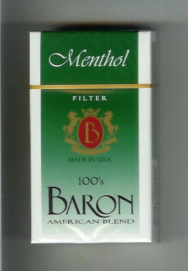 Baron Menthol L-20-H - USA | Cigarettehistory Wikia | Fandom